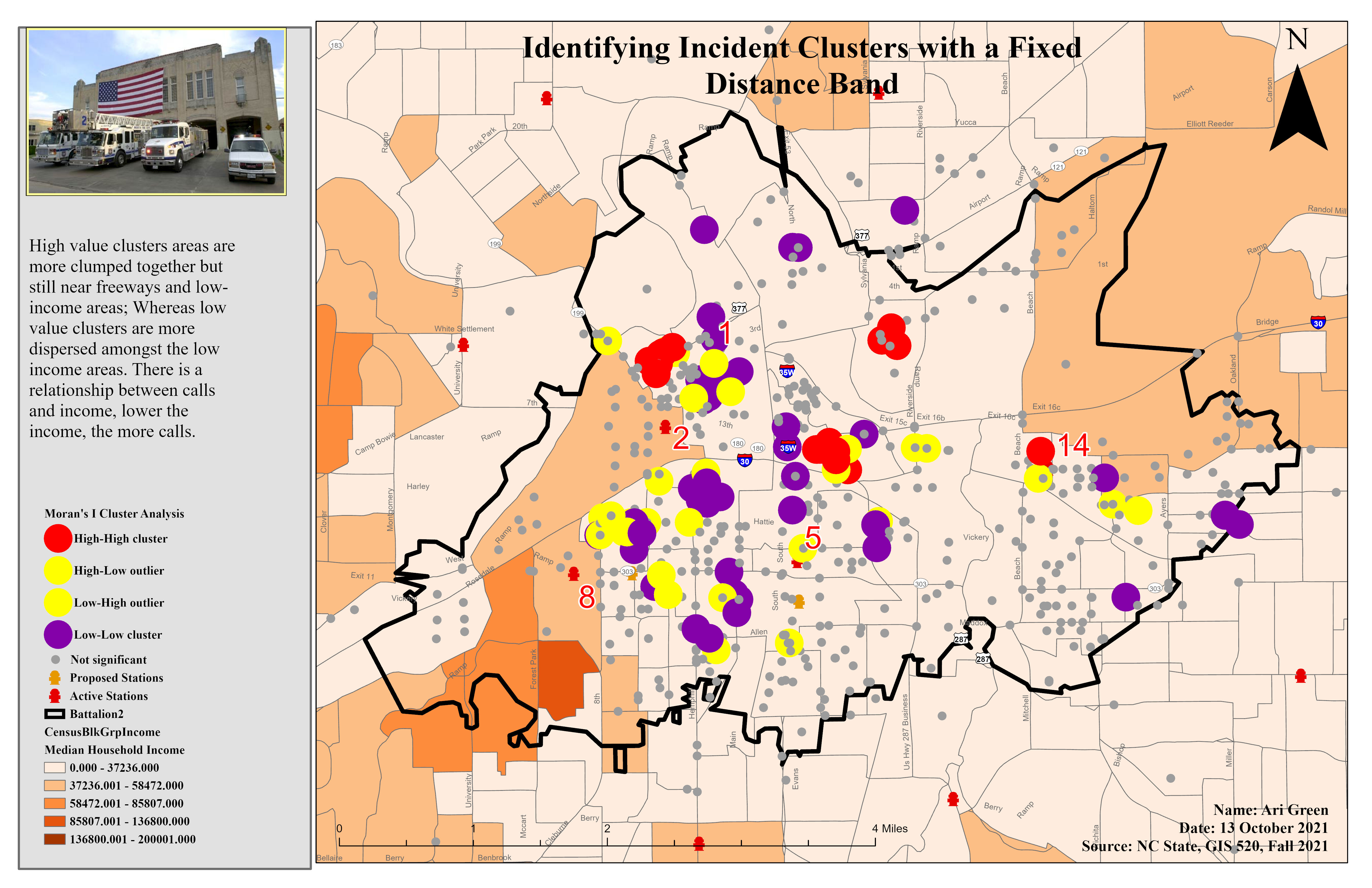 Clustering of Household Income (Census 2010,) for Dallas County – MY ...